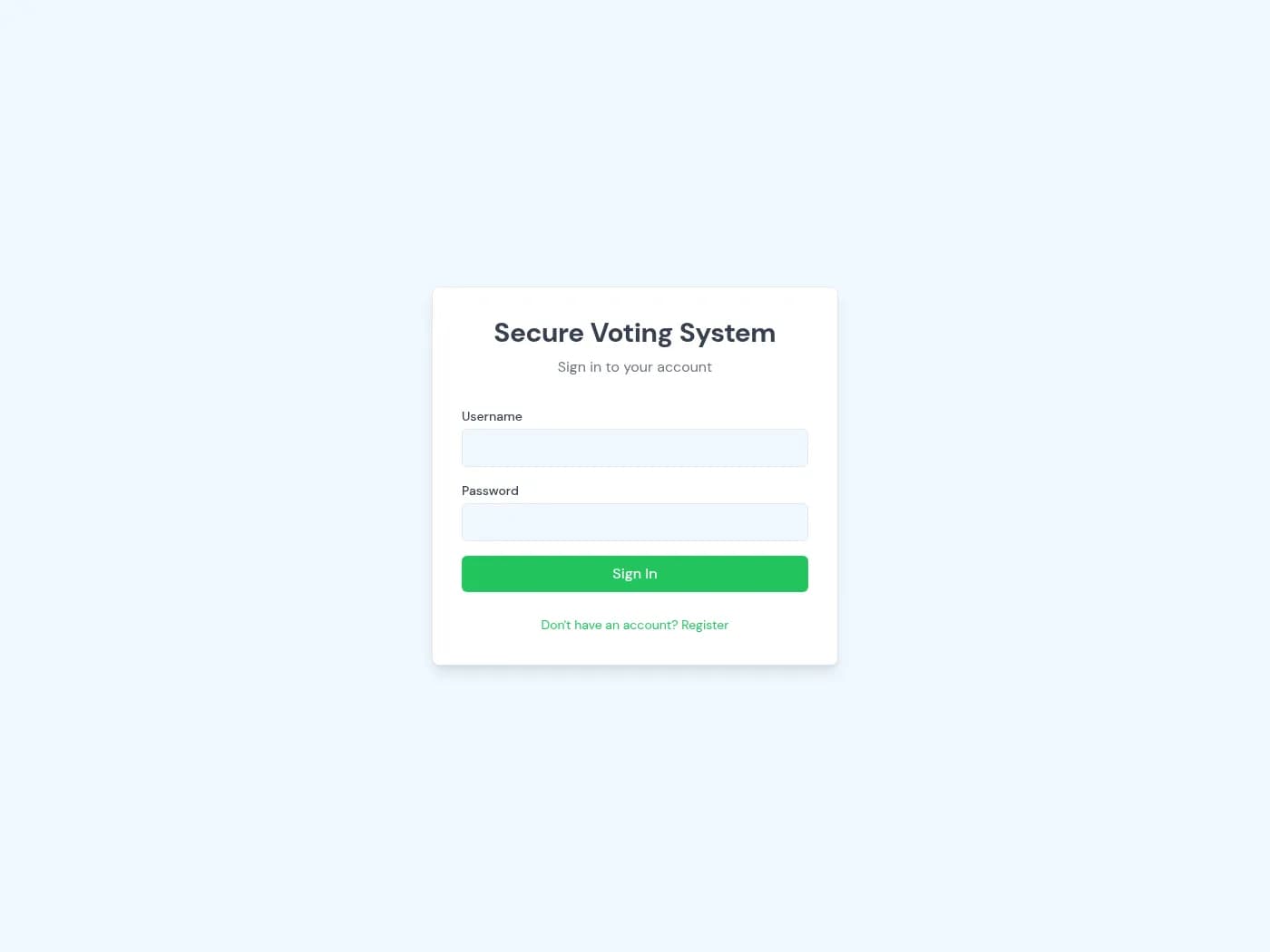 Secure Online Voting System with File-Based Persistence (Web)