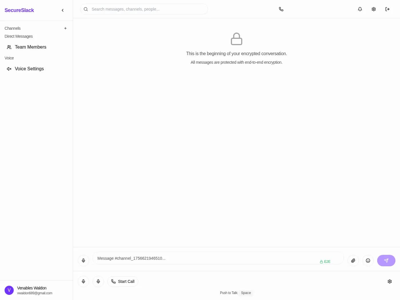 Secure Slack Clone with Advanced Admin & Communication Features