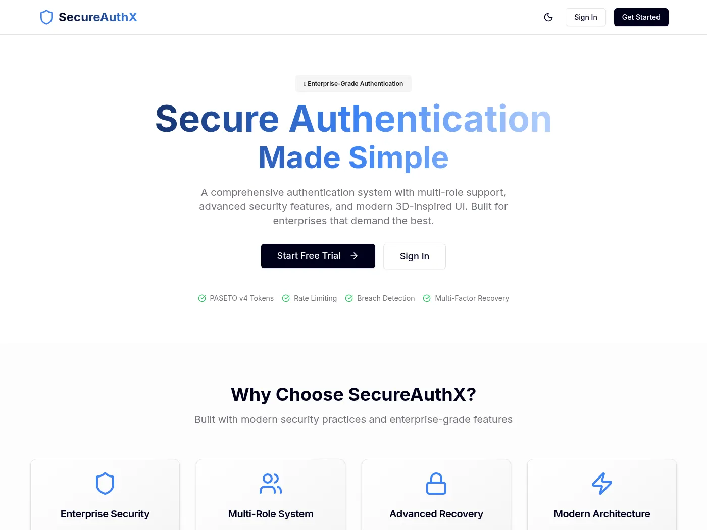 SecureAuthX: Modular Authentication & Authorization System