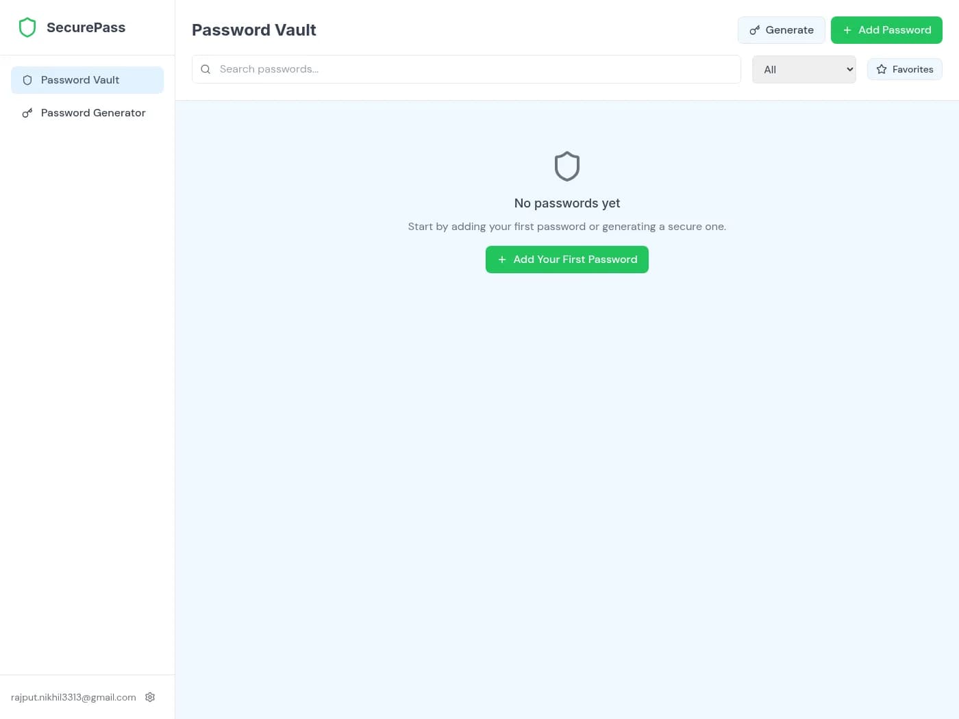 SecurePass: A Modern Password Manager App