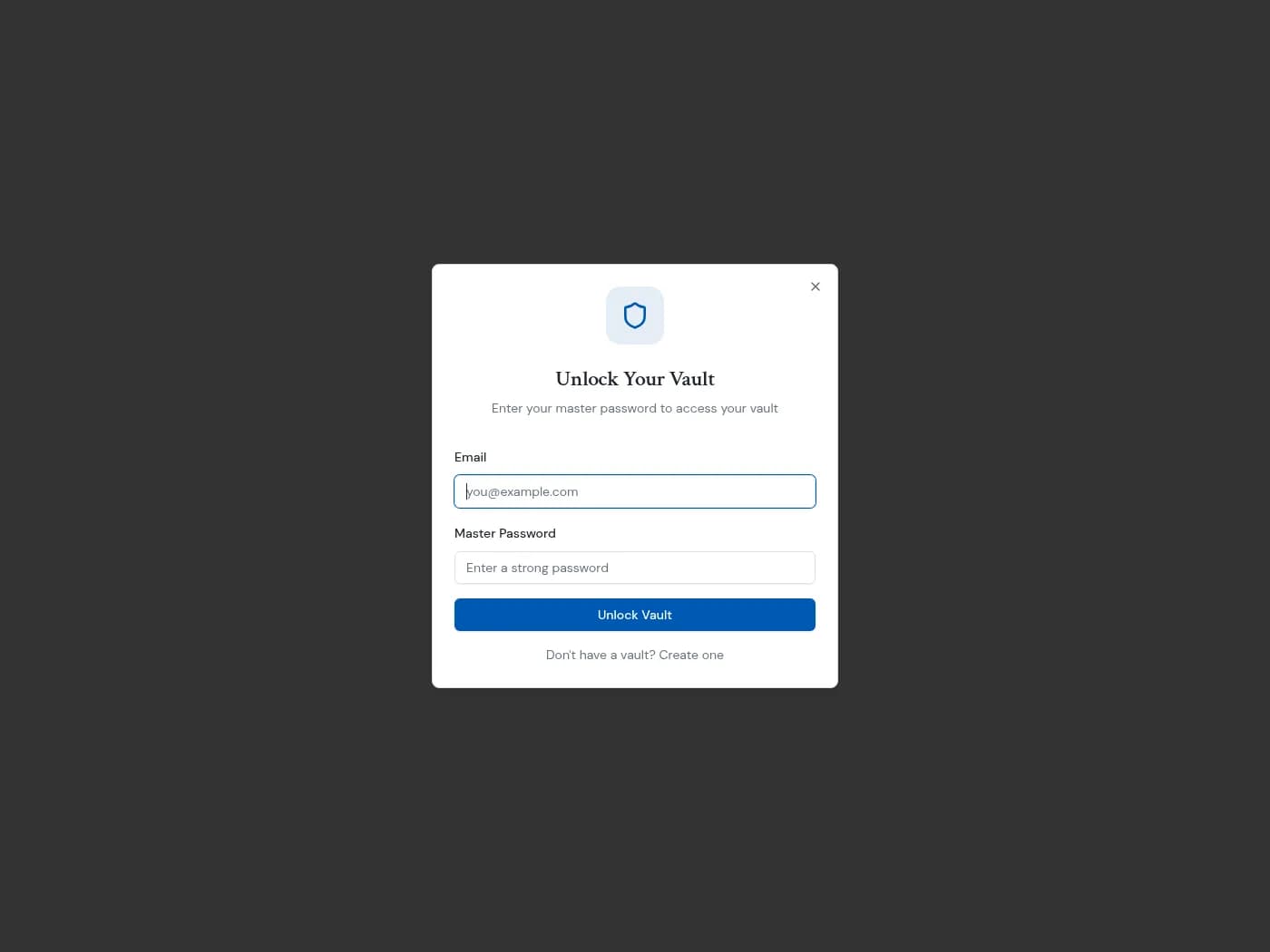 SecureVault Password Manager