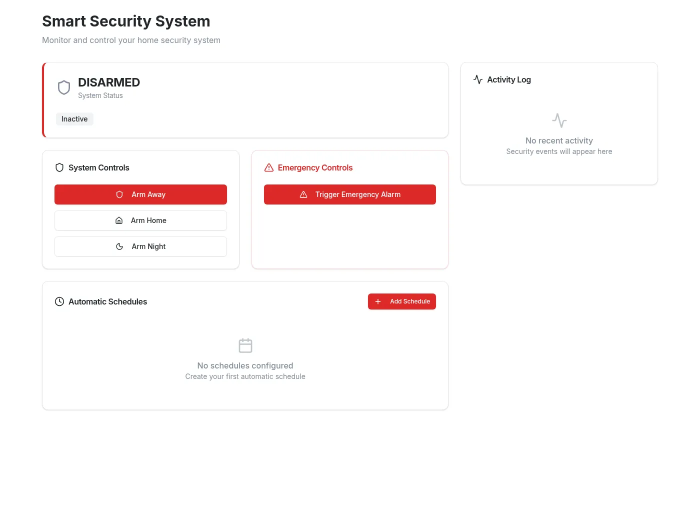 Smart Security System Manager