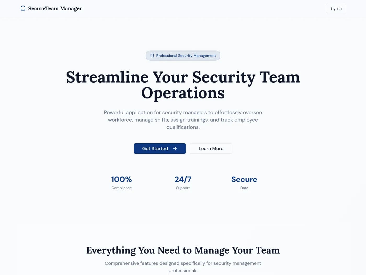 SecureTeam Manager