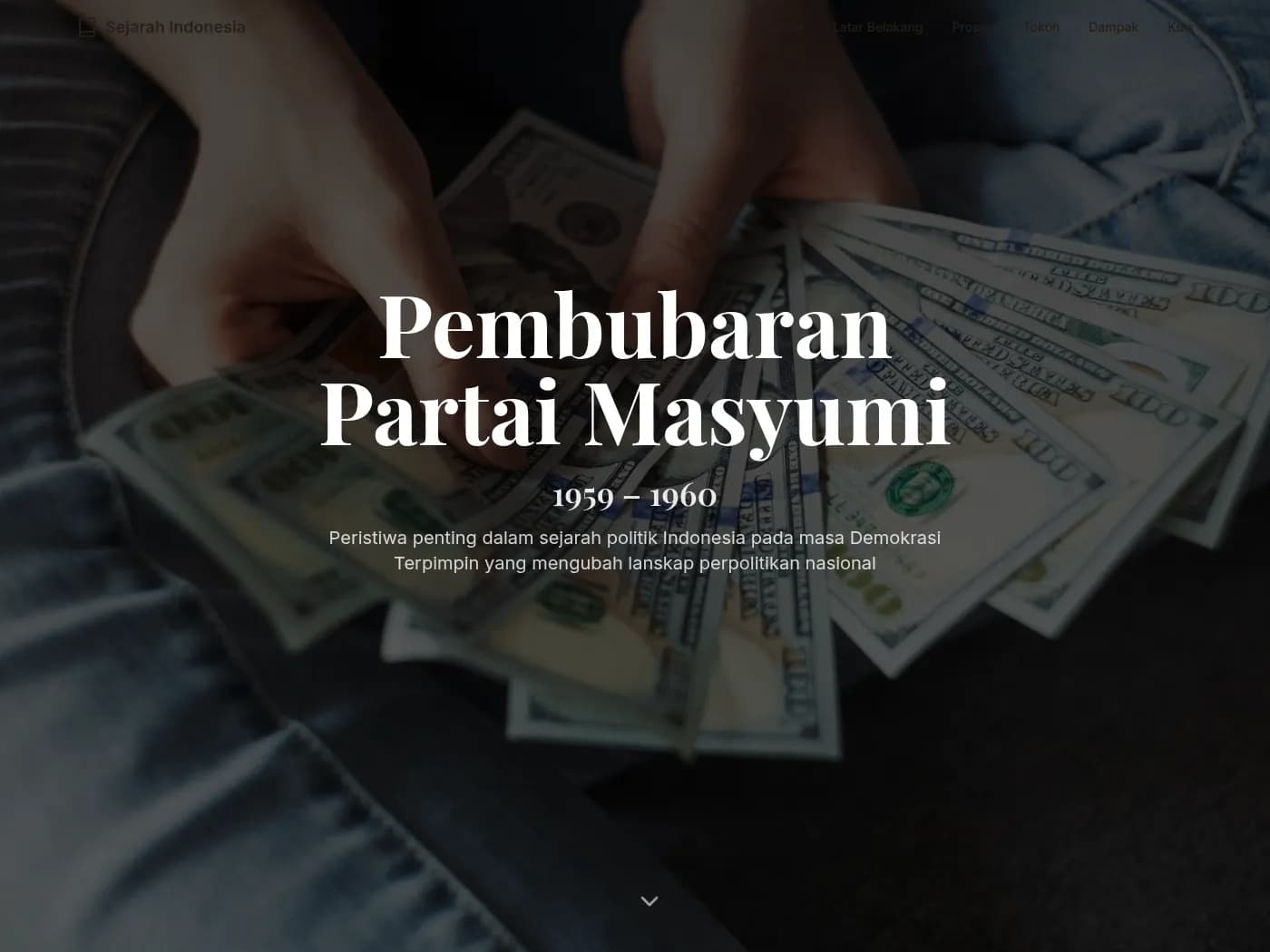 Sejarah Interaktif: Pembubaran Partai Masyumi (1959–1960)