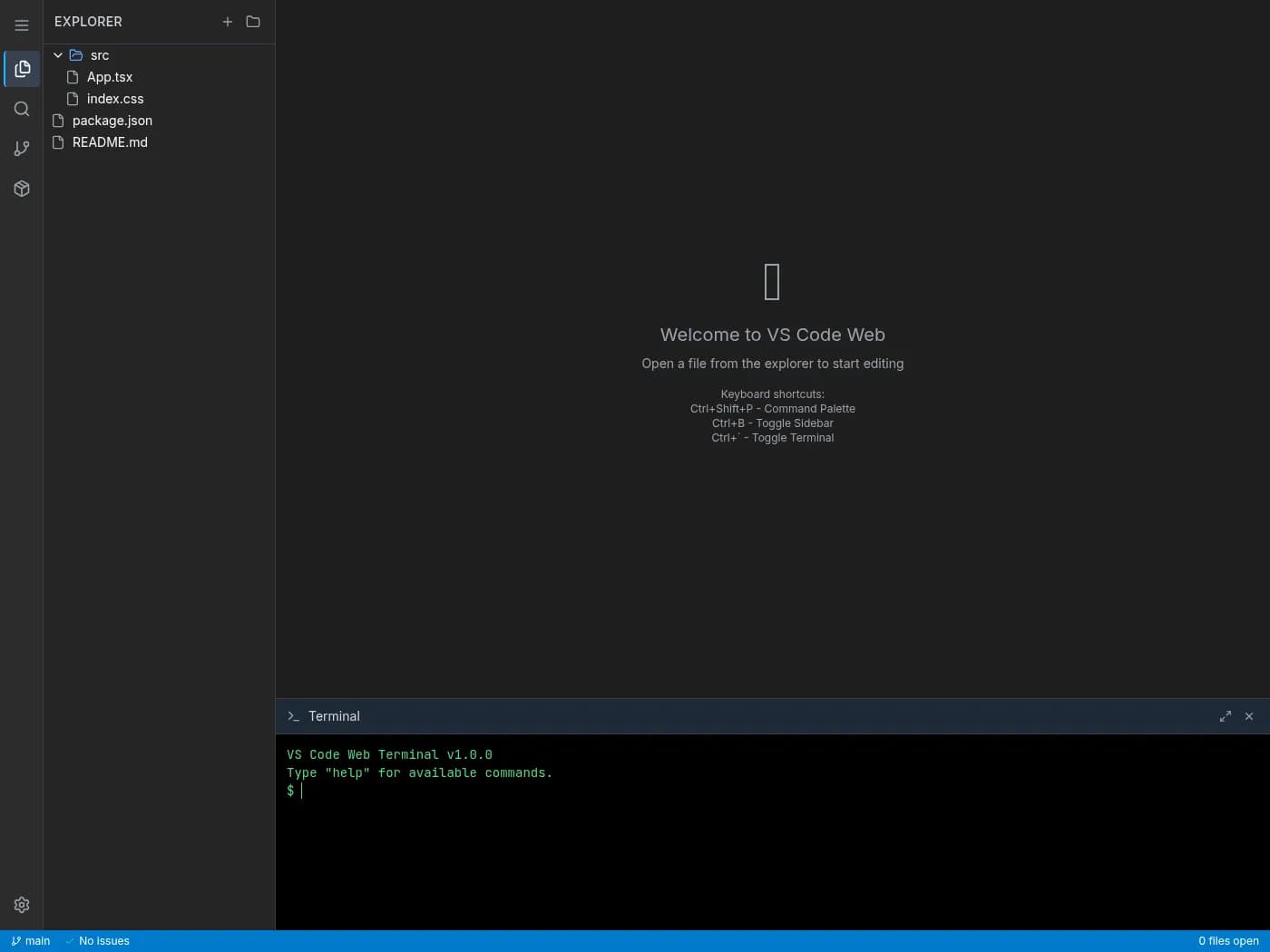 Self-Hosted Web-Based VS Code Environment