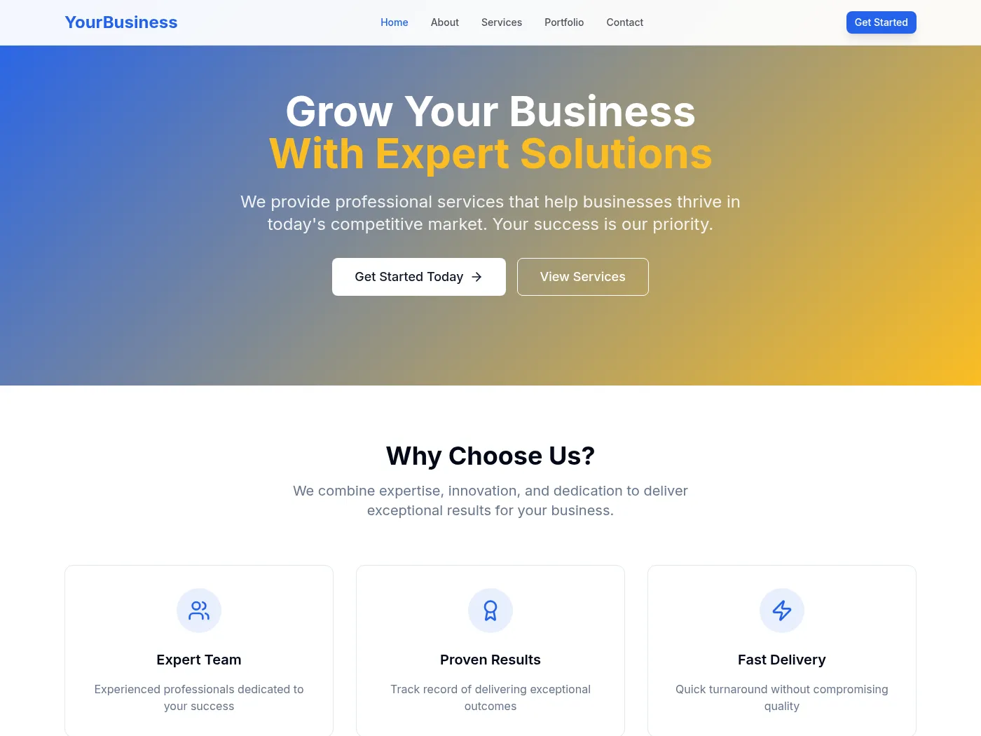 Self-Owned Business Website and App