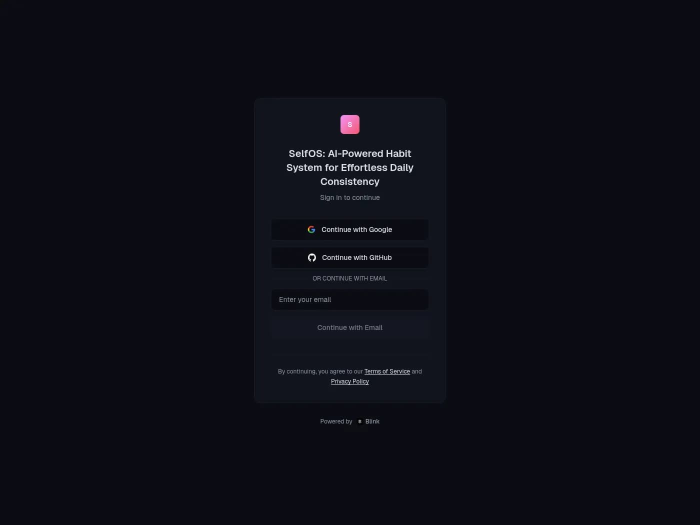 SelfOS: AI-Powered Habit System for Effortless Daily Consistency