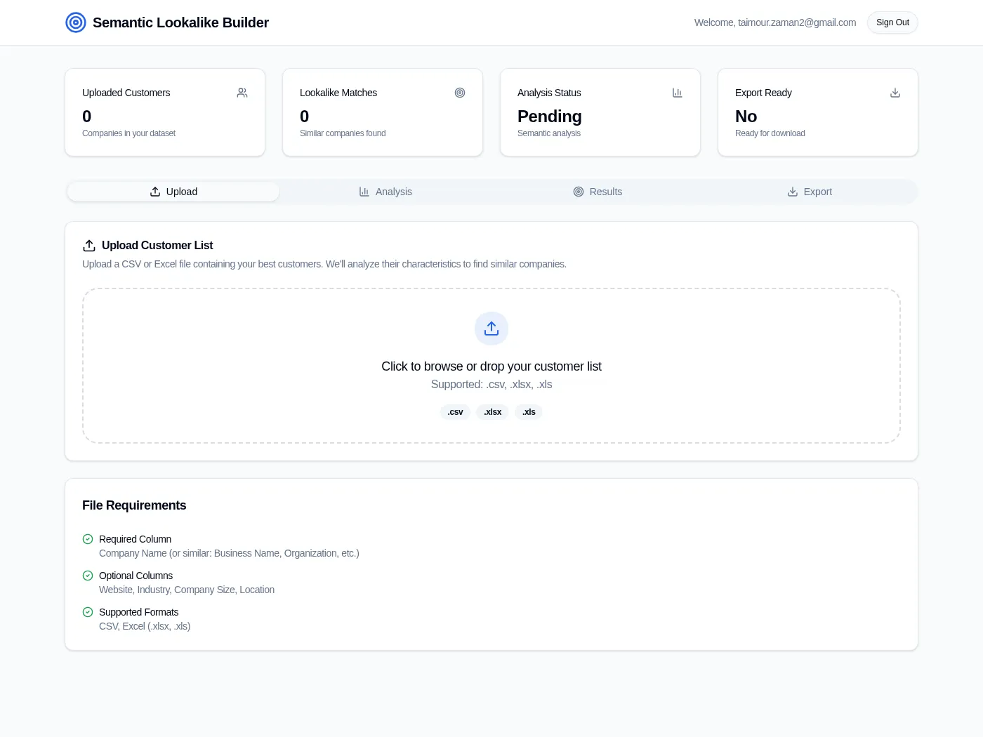 Semantic Lookalike Audience Builder for B2B Outreach