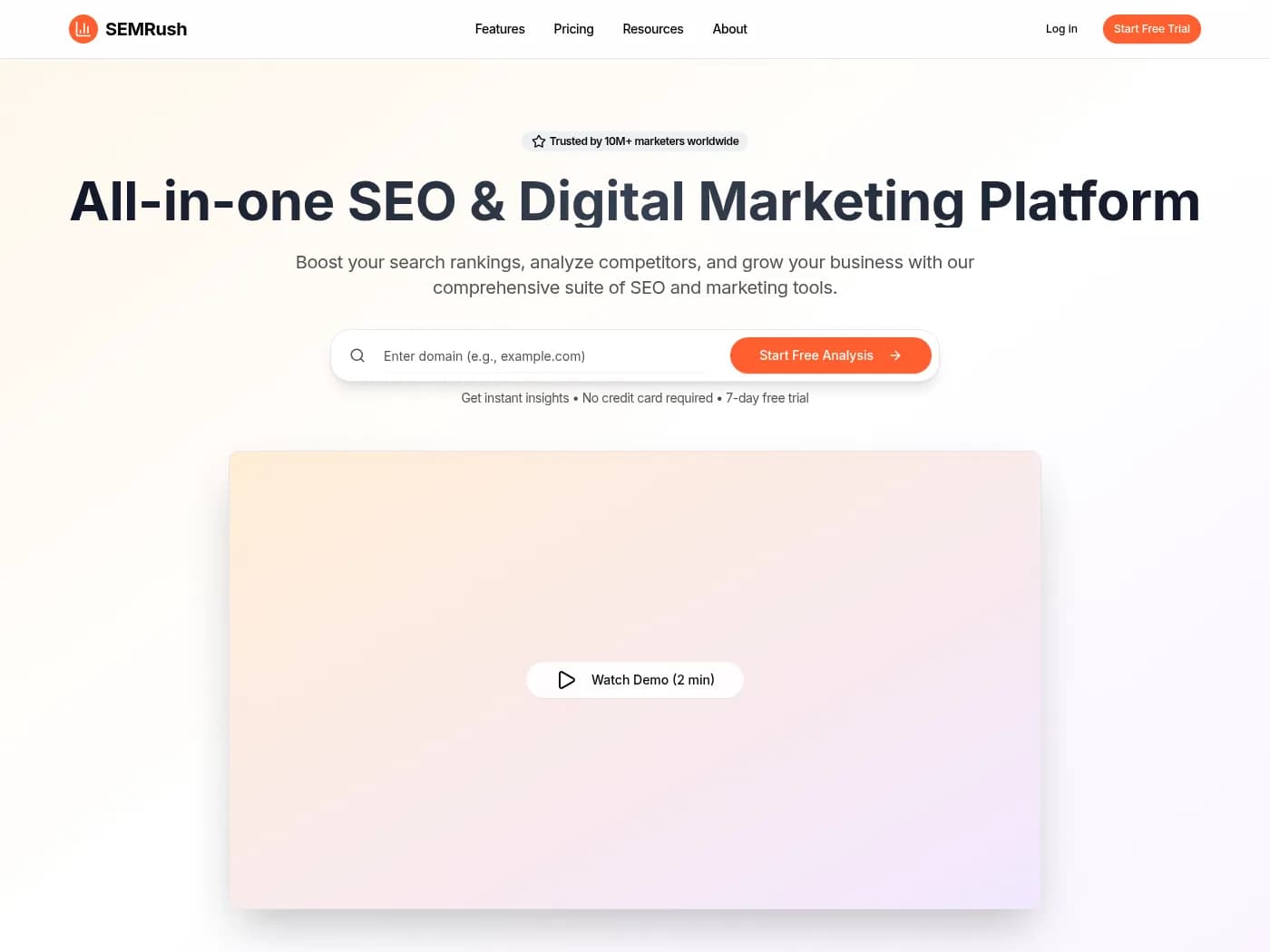 SEMRush Clone - All-in-One SEO & Digital Marketing Platform
