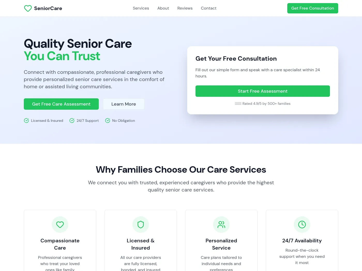 Senior Care Lead Generator