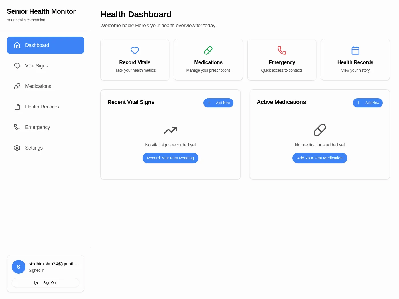 Senior Health Monitor
