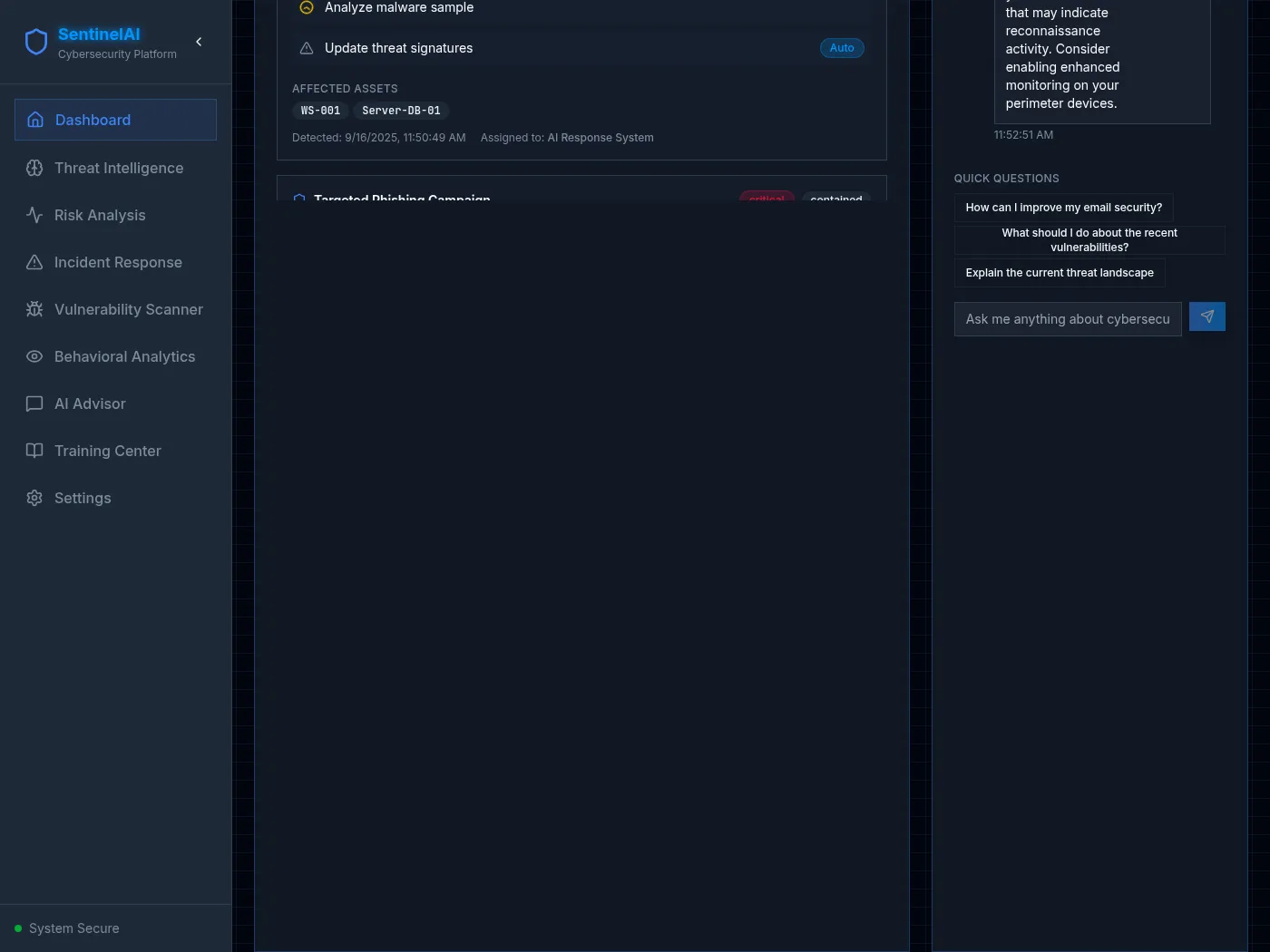 SentinelAI: The Next-Generation Adaptive Cybersecurity Platform