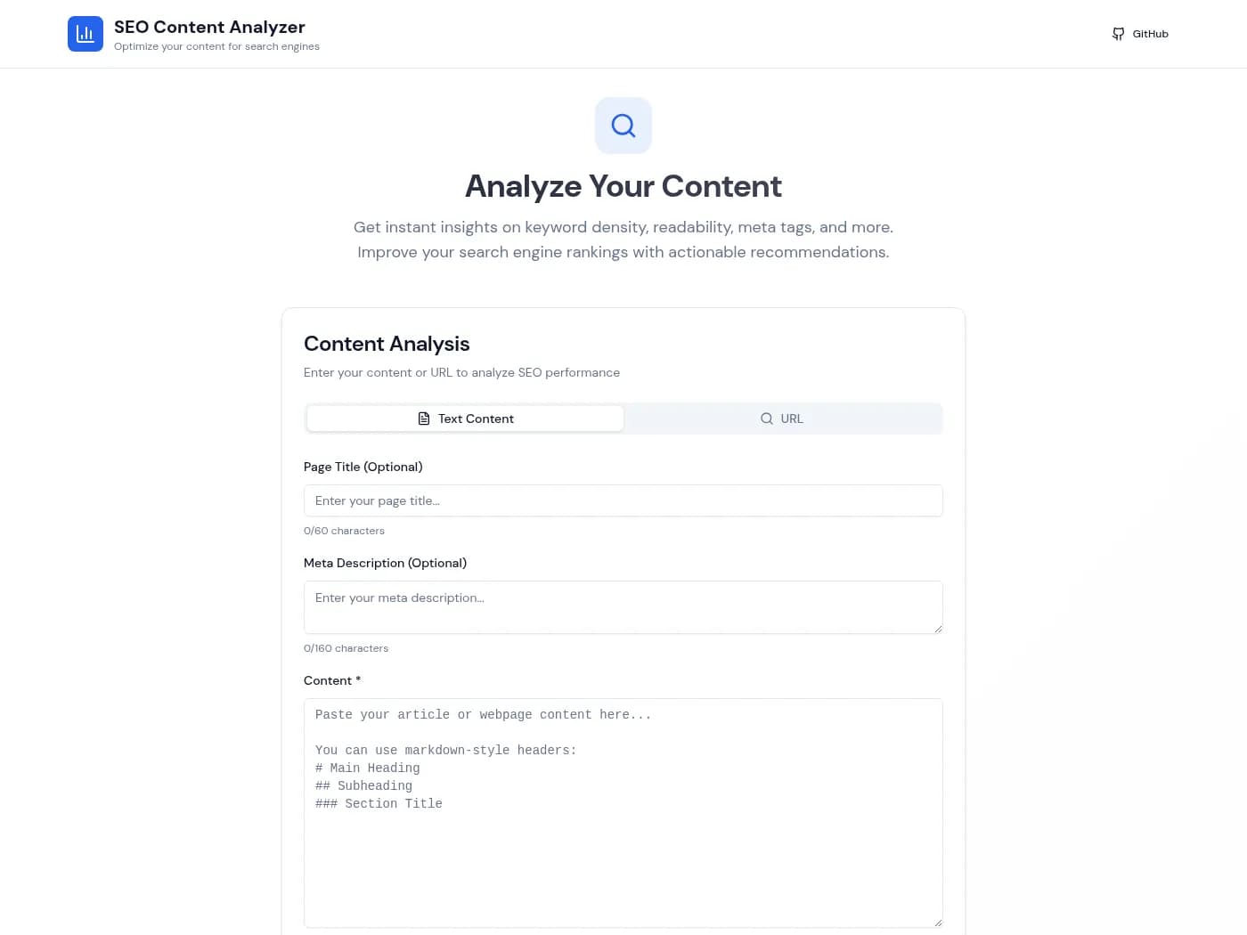 SEO Content Analyzer