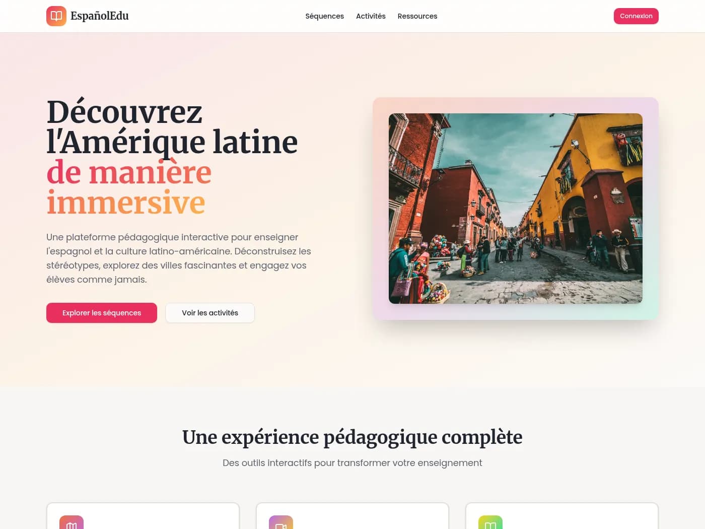 Séquence Pédagogique Interactive : Découverte d'une Ville Latino-Américaine