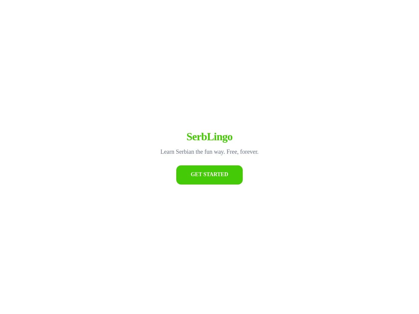 Serbian Lessons App