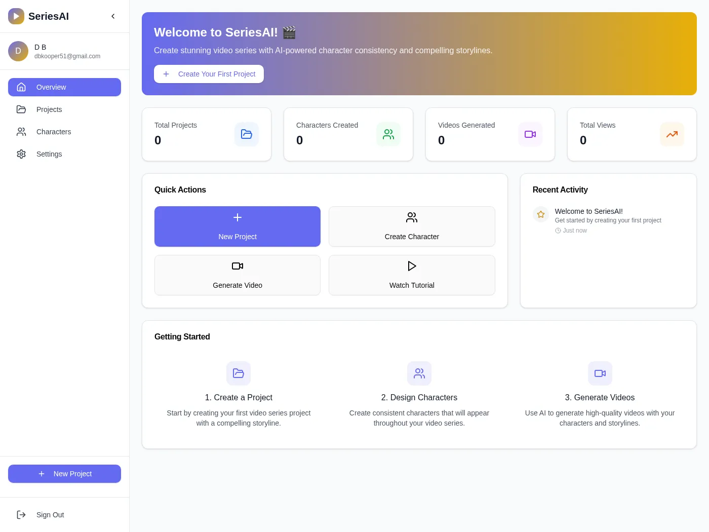 Series Video Generator AI SaaS Platform