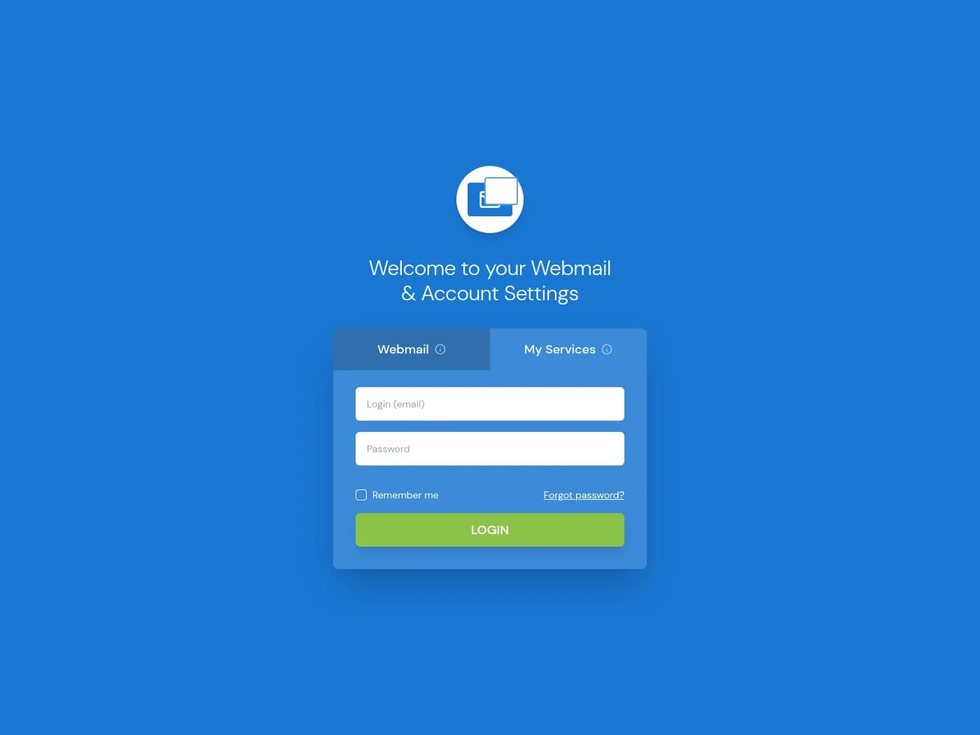 ServerData Control Panel Login Clone