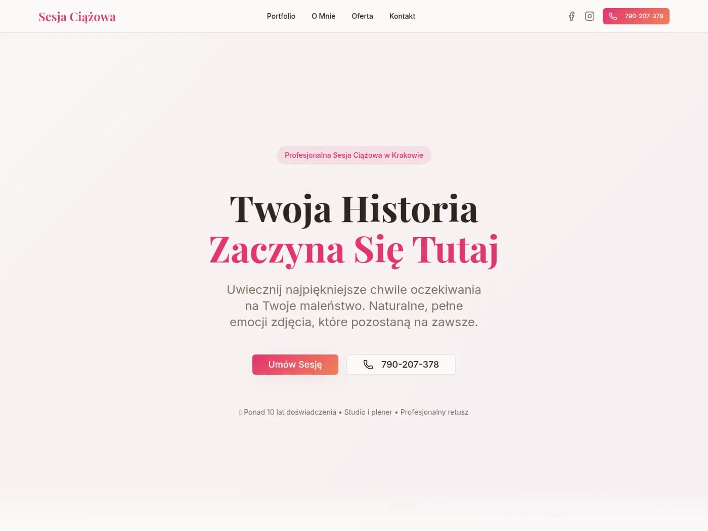 Sesja Ciążowa Kraków Redesign