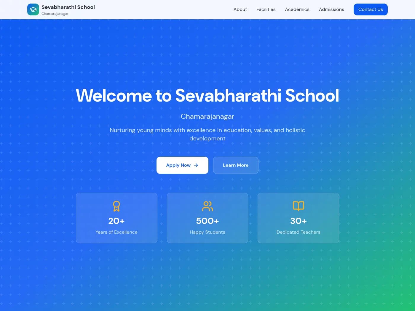 Sevabharathi School Chamarajanagar Website
