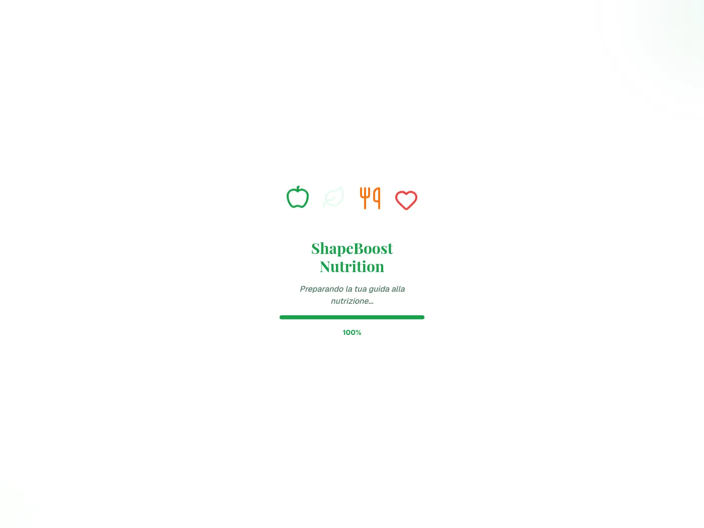 ShapeBoost Nutrition Landing