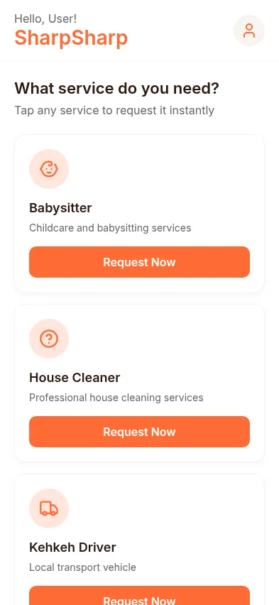 SharpSharp - On-Demand Task Services App for Liberia