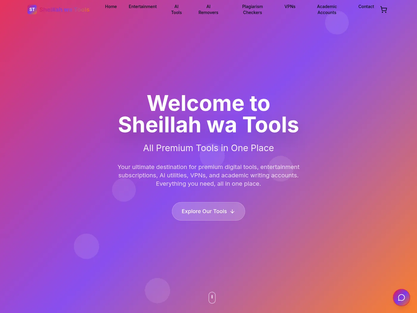 Sheillah wa Tools – Premium Digital Tools E-Commerce Platform