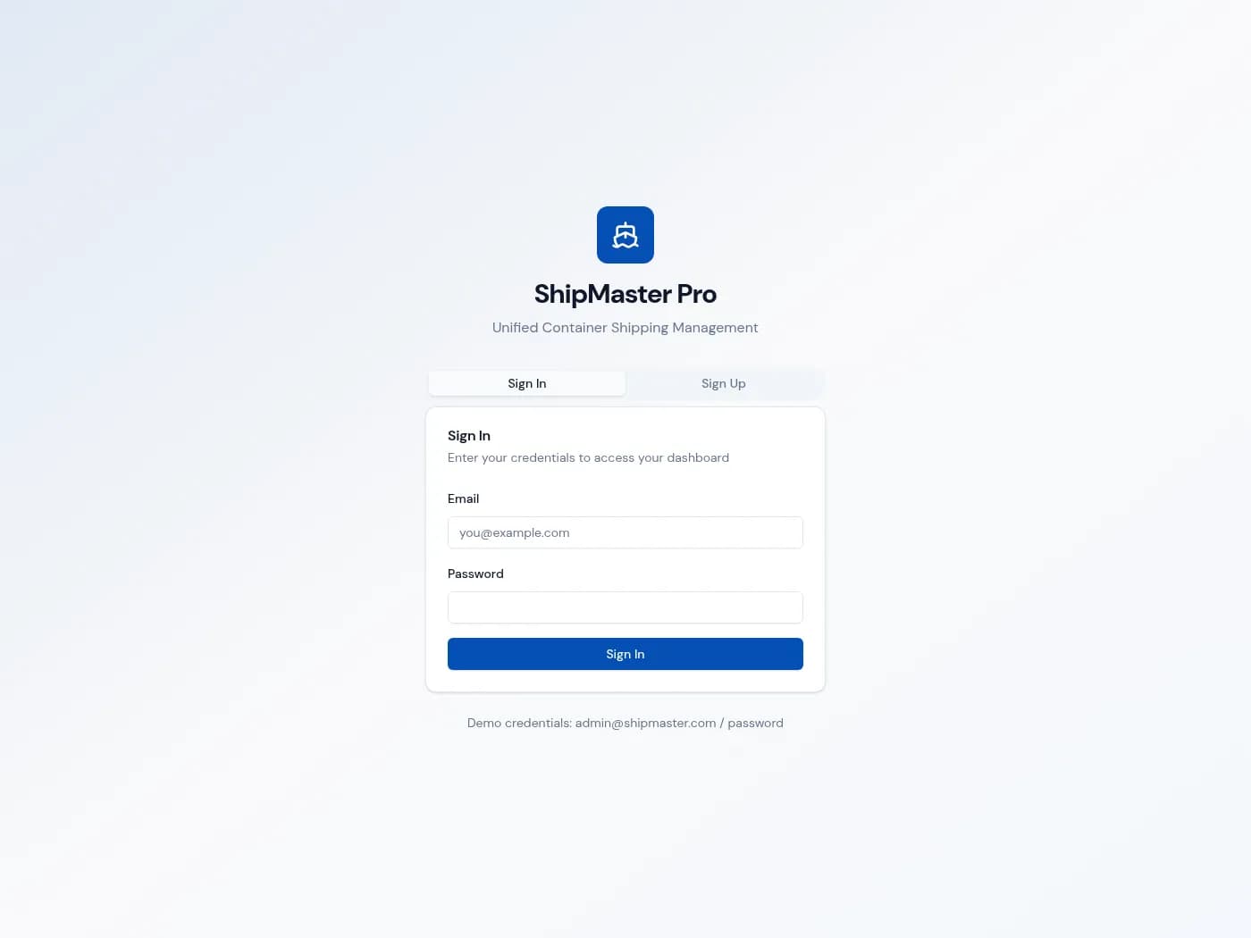 ShipMaster Pro: Unified Container Shipping Management Platform