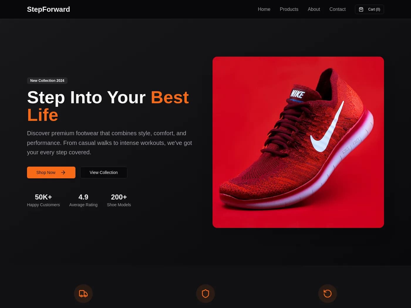 Shoe Store Landing Page