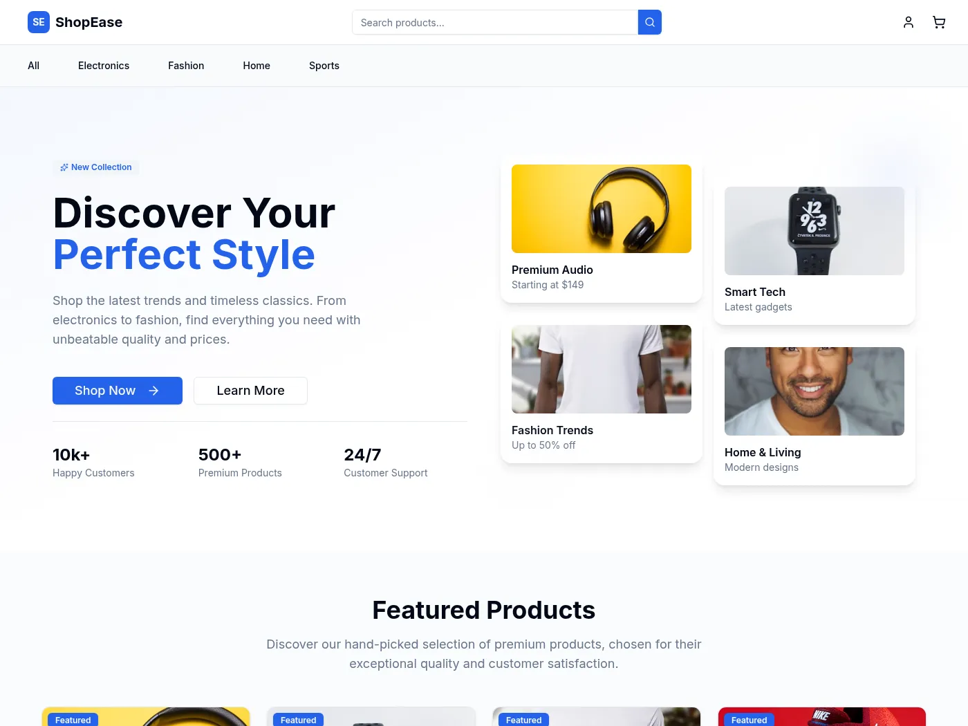 ShopEase E-Commerce Platform