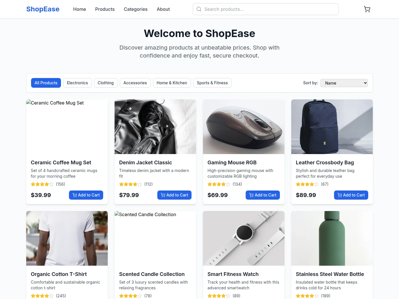 ShopEase: Modern Online Storefront