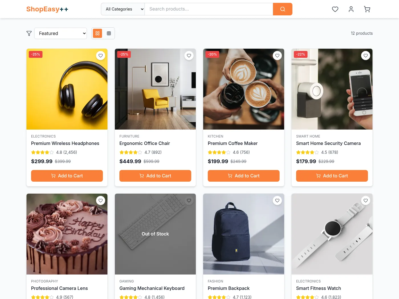 ShopEasy++: Effortless E-commerce Web Store
