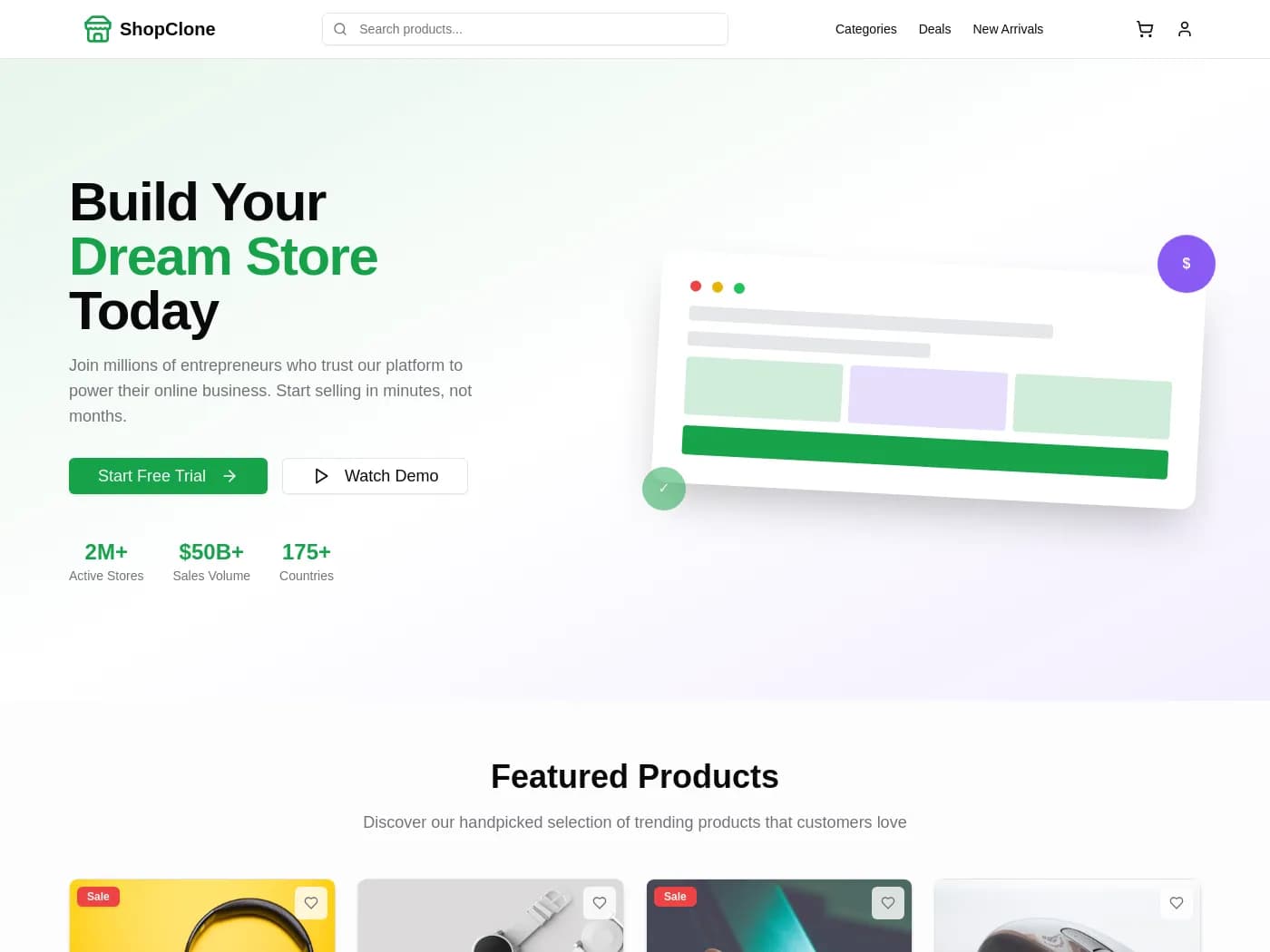 Shopify Clone - E-commerce Platform