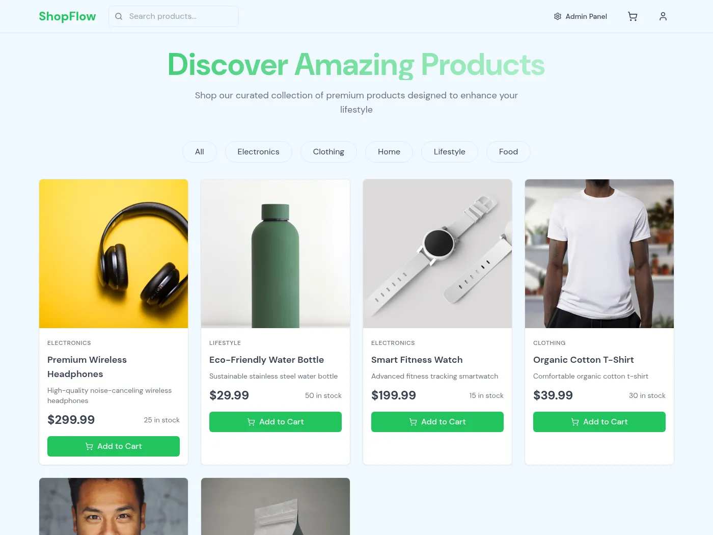 Sales-Driven Shopping Web Application with Admin Dashboard