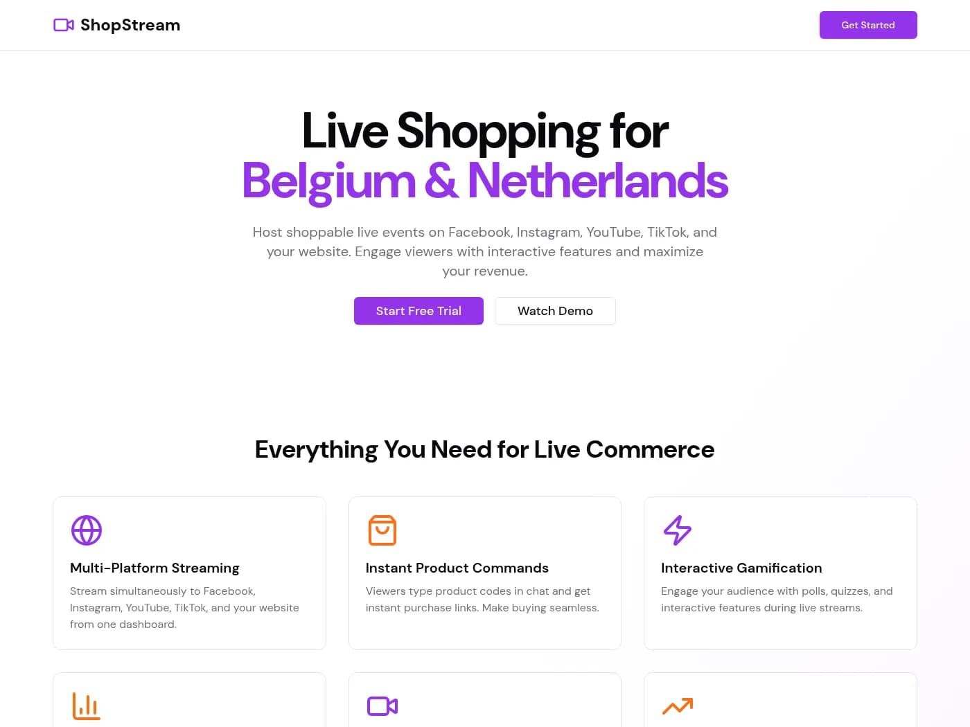 ShopStream Live Commerce