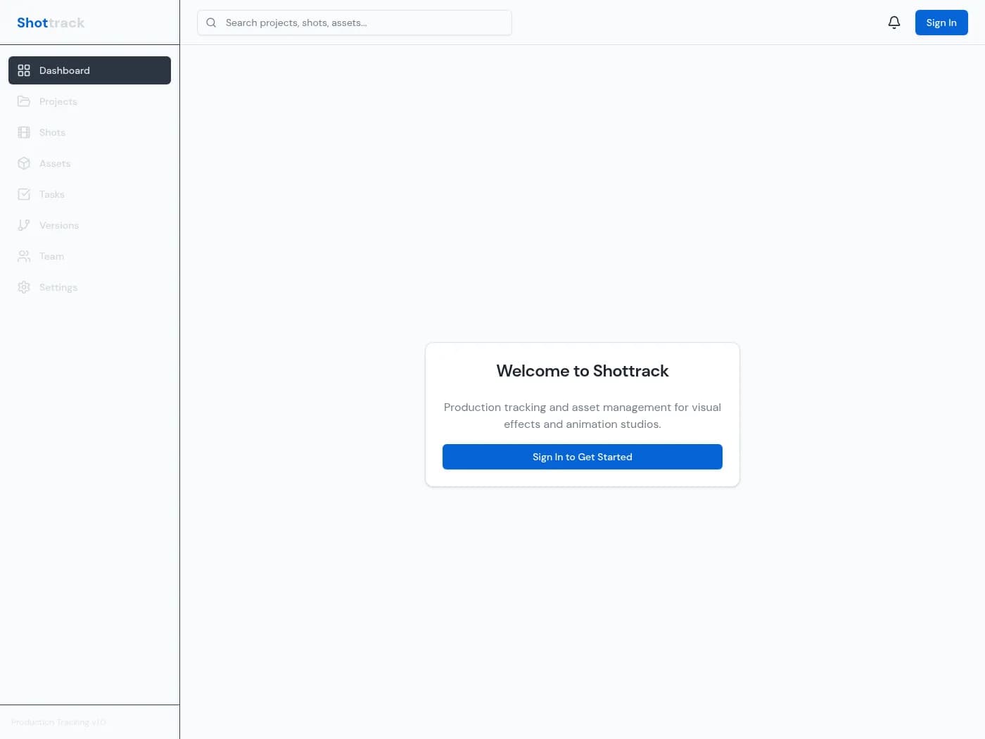 ShotGrid Clone – Production Management Platform