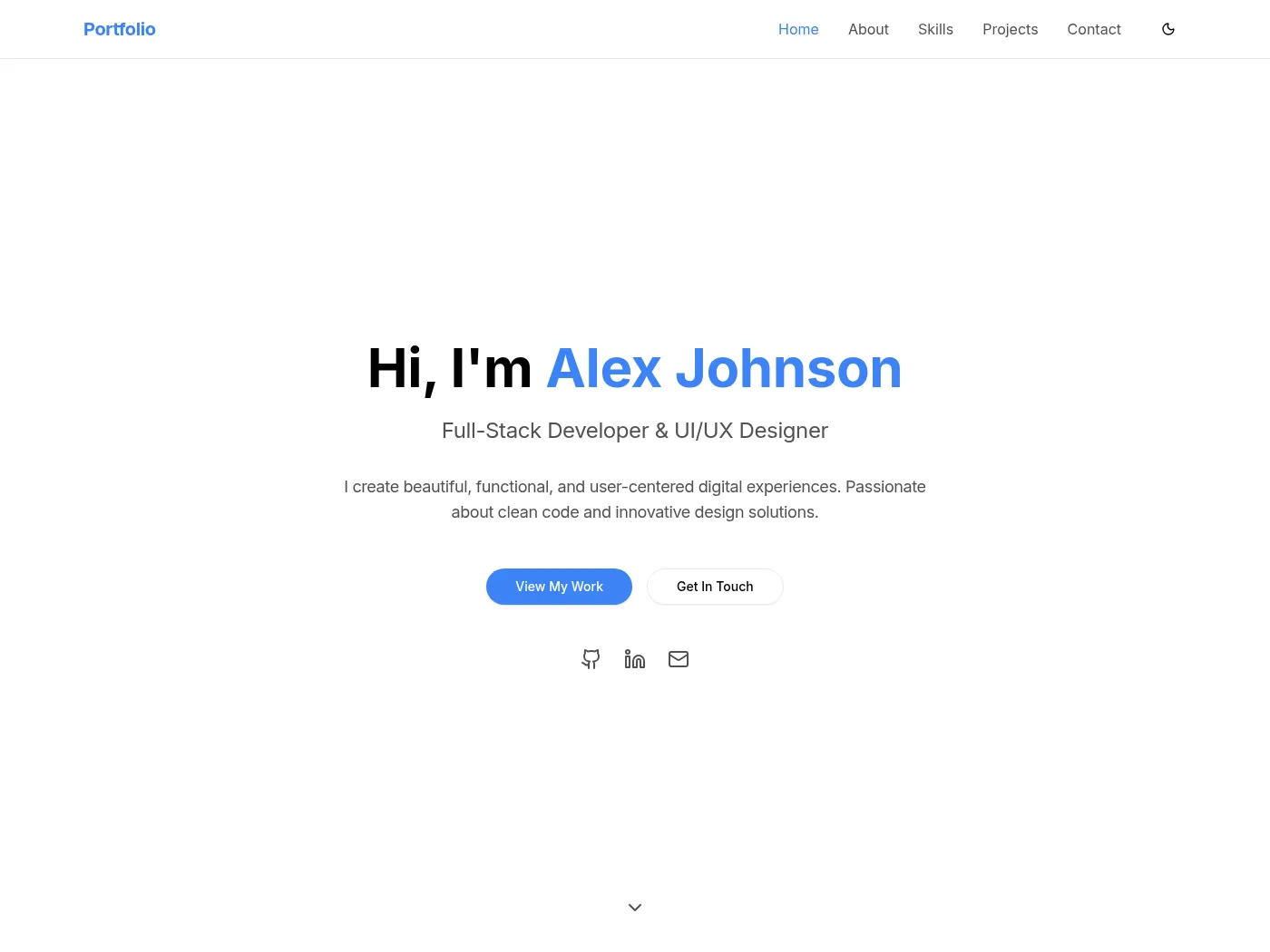 Showcase Portfolio Website