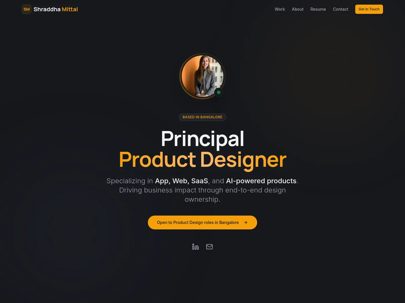 Shraddha Mittal Portfolio – Professional Product Designer Showcase