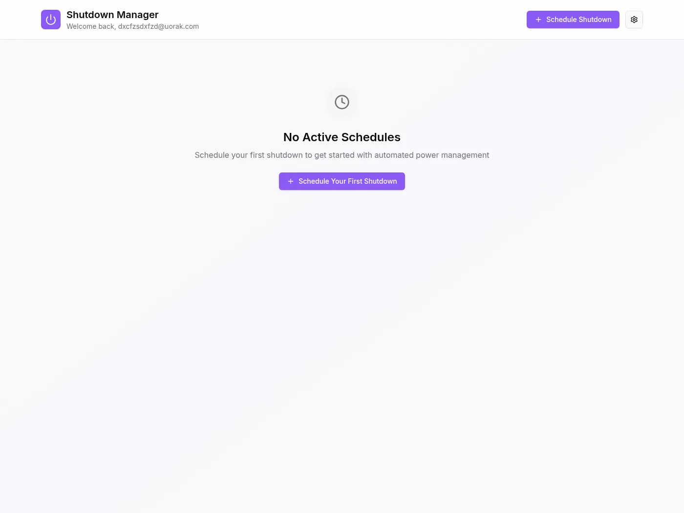 Scheduled Computer Shutdown Manager