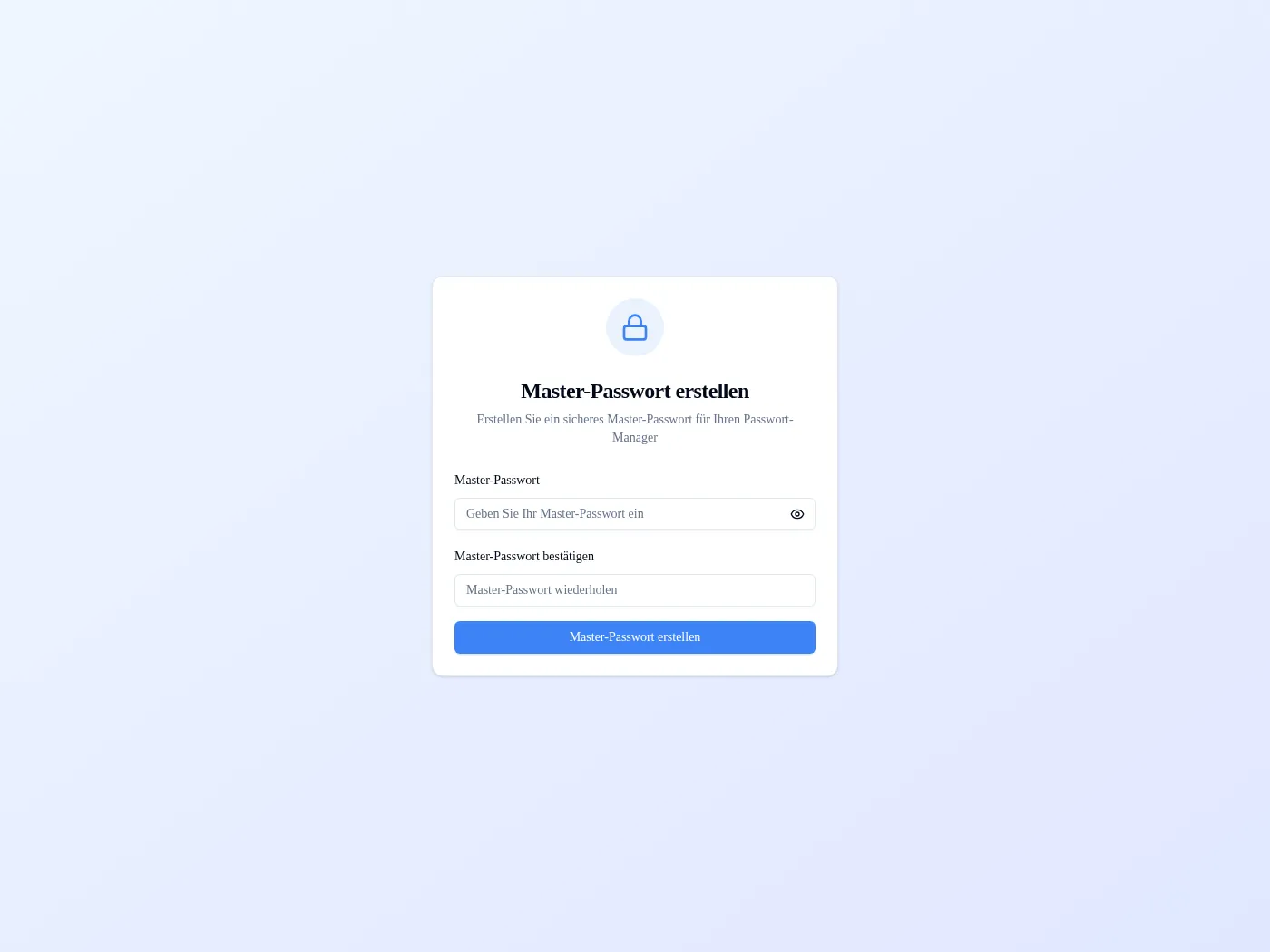Sicherer Passwortmanager