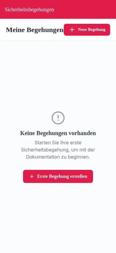 Sicherheitsbegehung Checklisten-App für Android