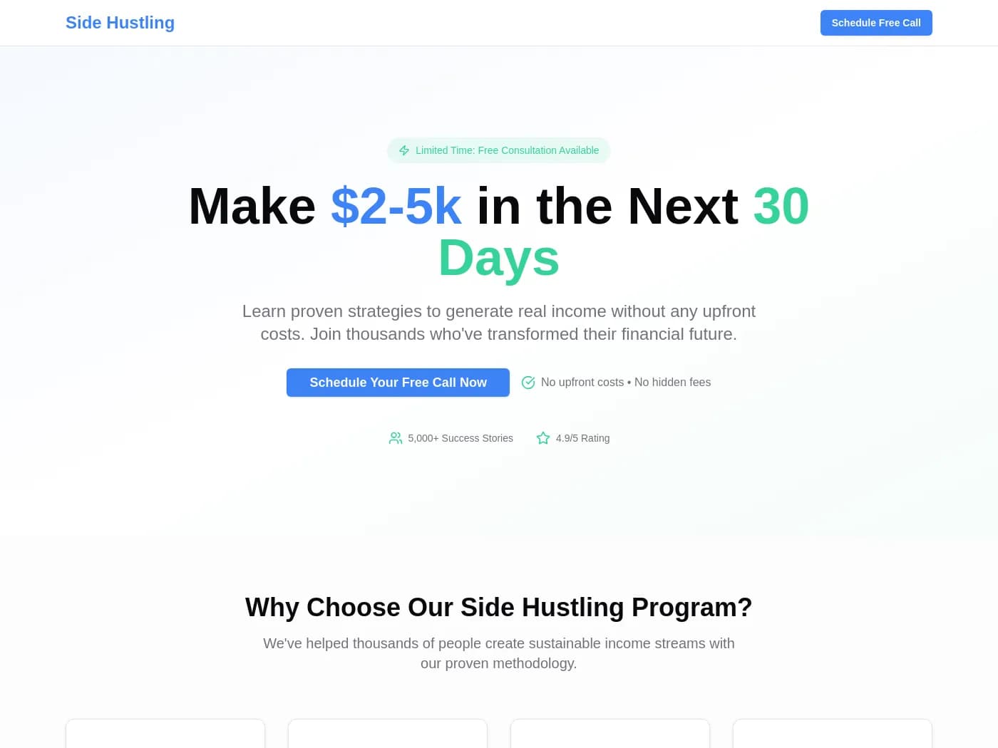 Side Hustling Website