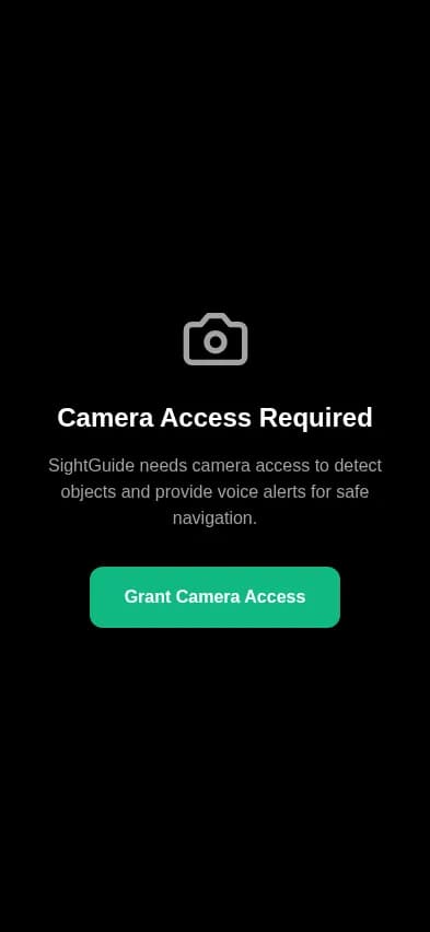 SightGuide: Real-Time AI Object Detection & Voice Alerts App for the Visually Impaired