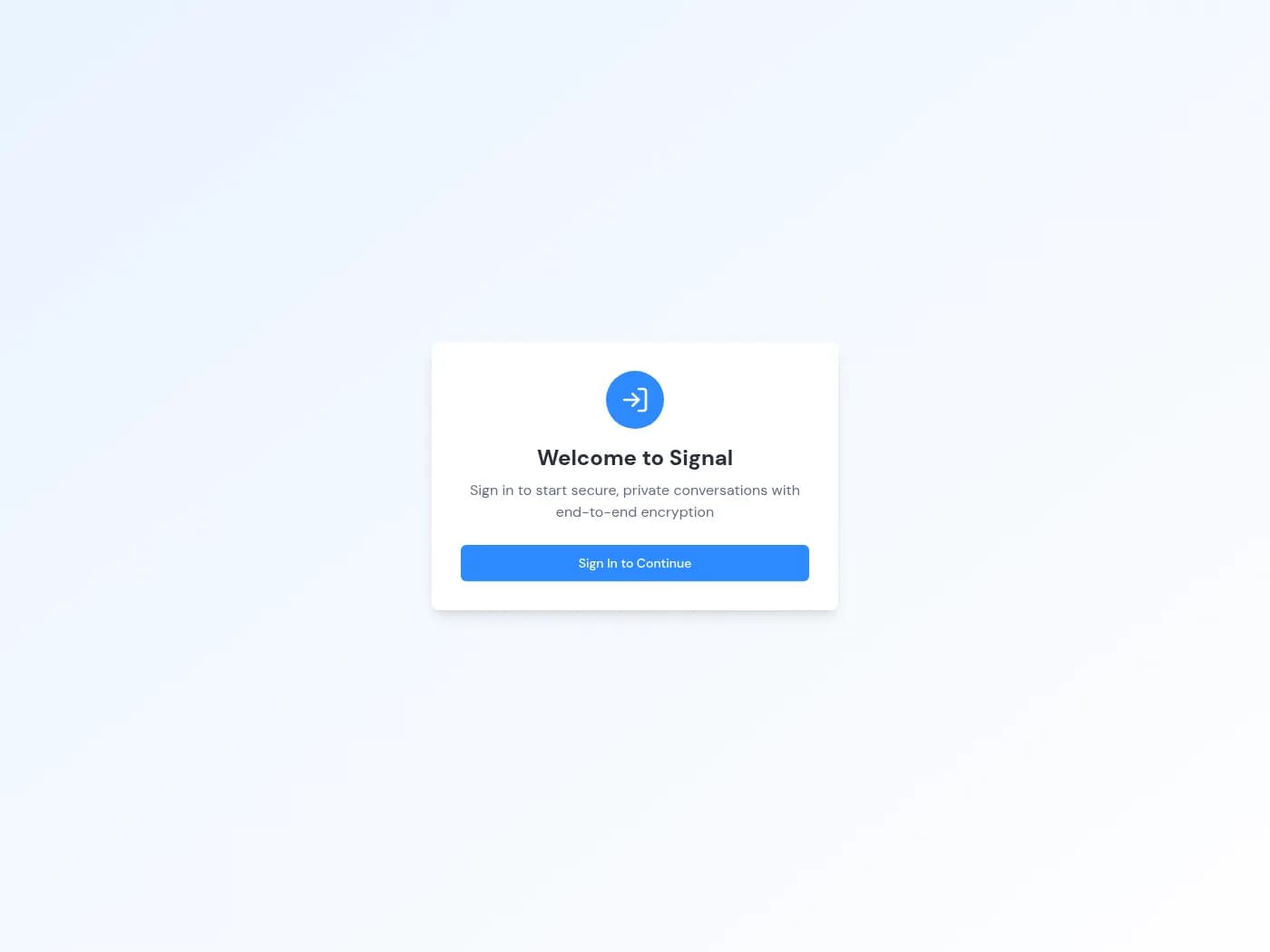 Signal Messenger Web Clone