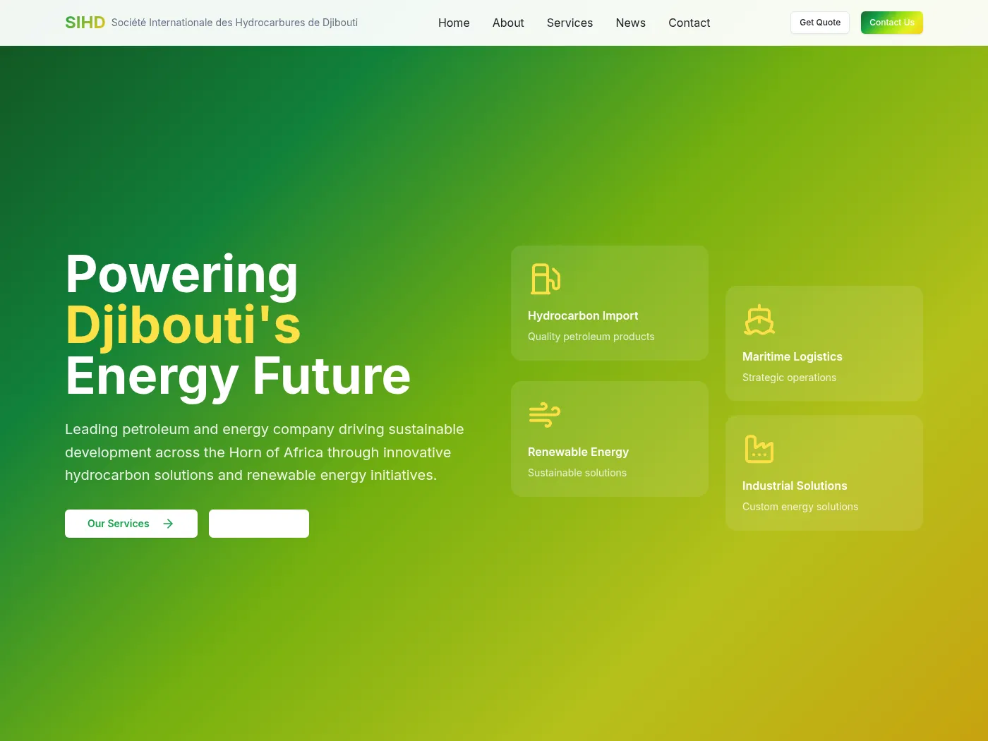 SIHD Corporate Website UI/UX Redesign