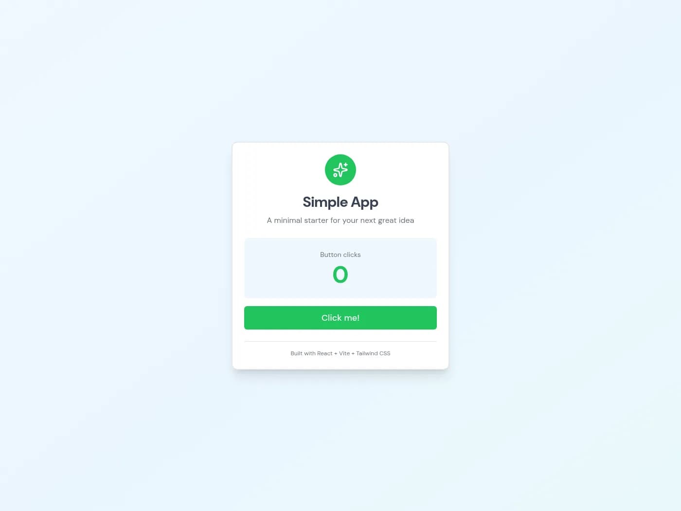 Simple App Starter