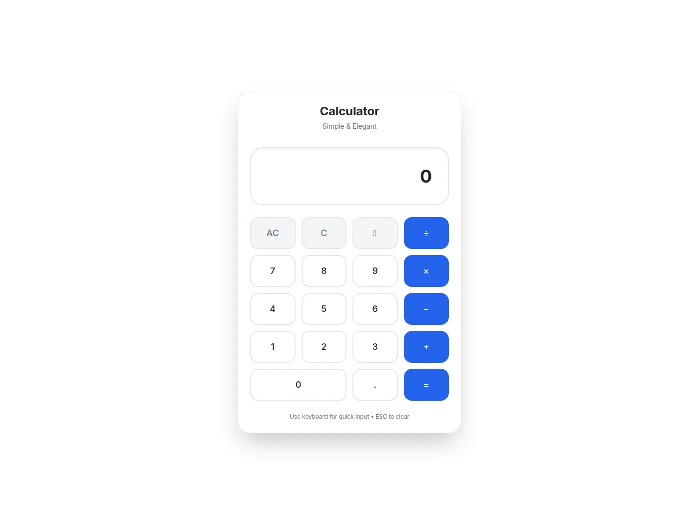 Simple Calculator