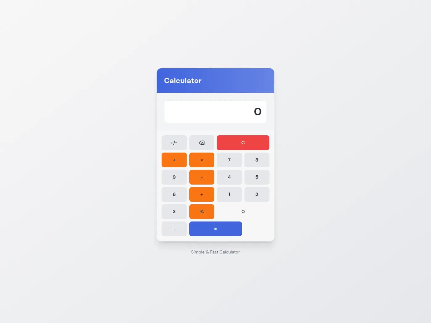 Simple Calculator