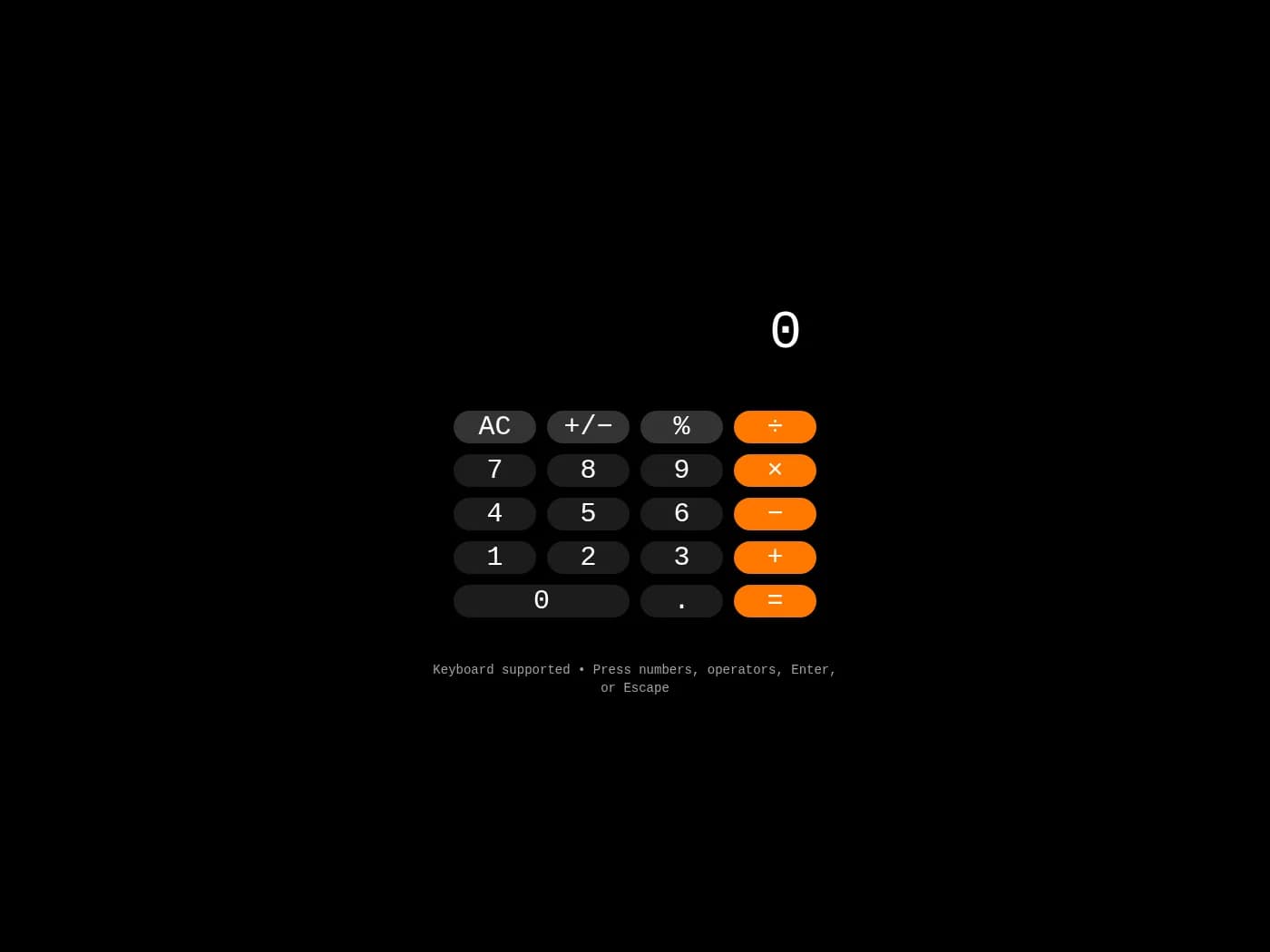 Simple Calculator Application