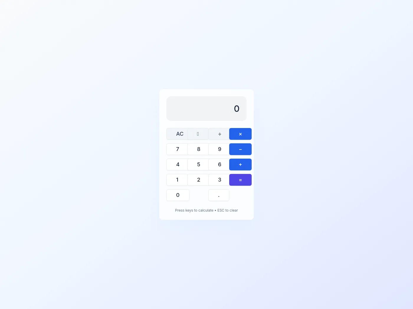 Simple Calculator App