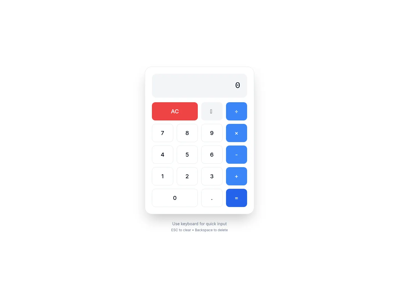 Simple Calculator App
